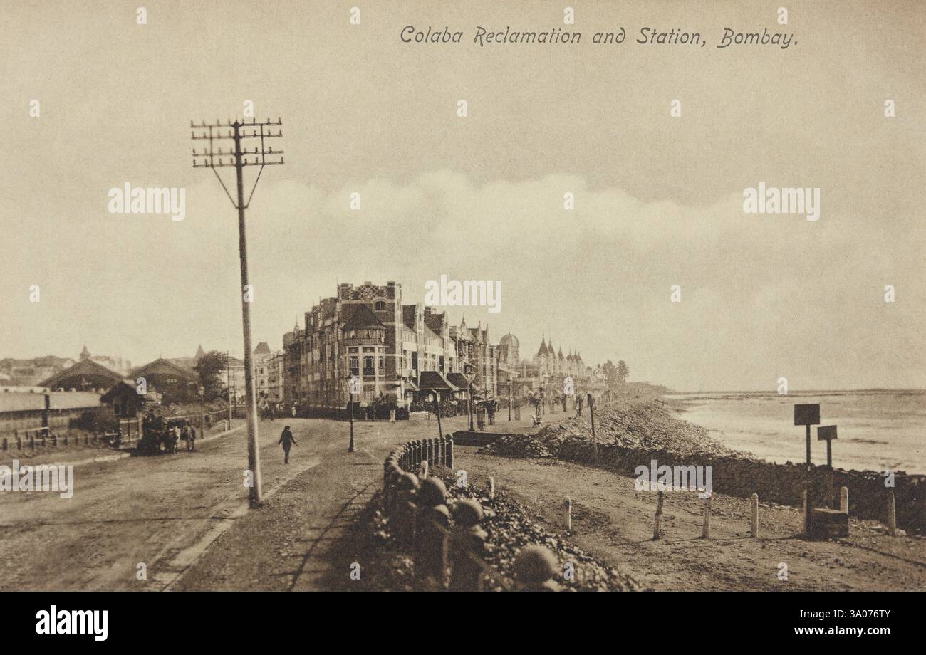 Colaba reclamation and station, Old Bombay Mumbai, Maharashtra, India ...