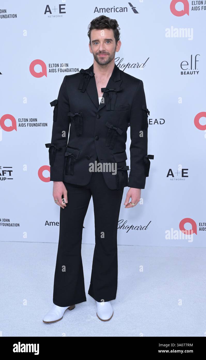 Michael Urie arriving at the 33rd Annual Elton John AIDS Foundation ...