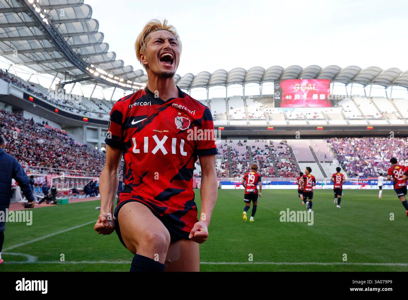 Kashima Stadium, Ibaraki, Japan. 1st Mar, 2025. Yuma Suzuki (Antlers ...
