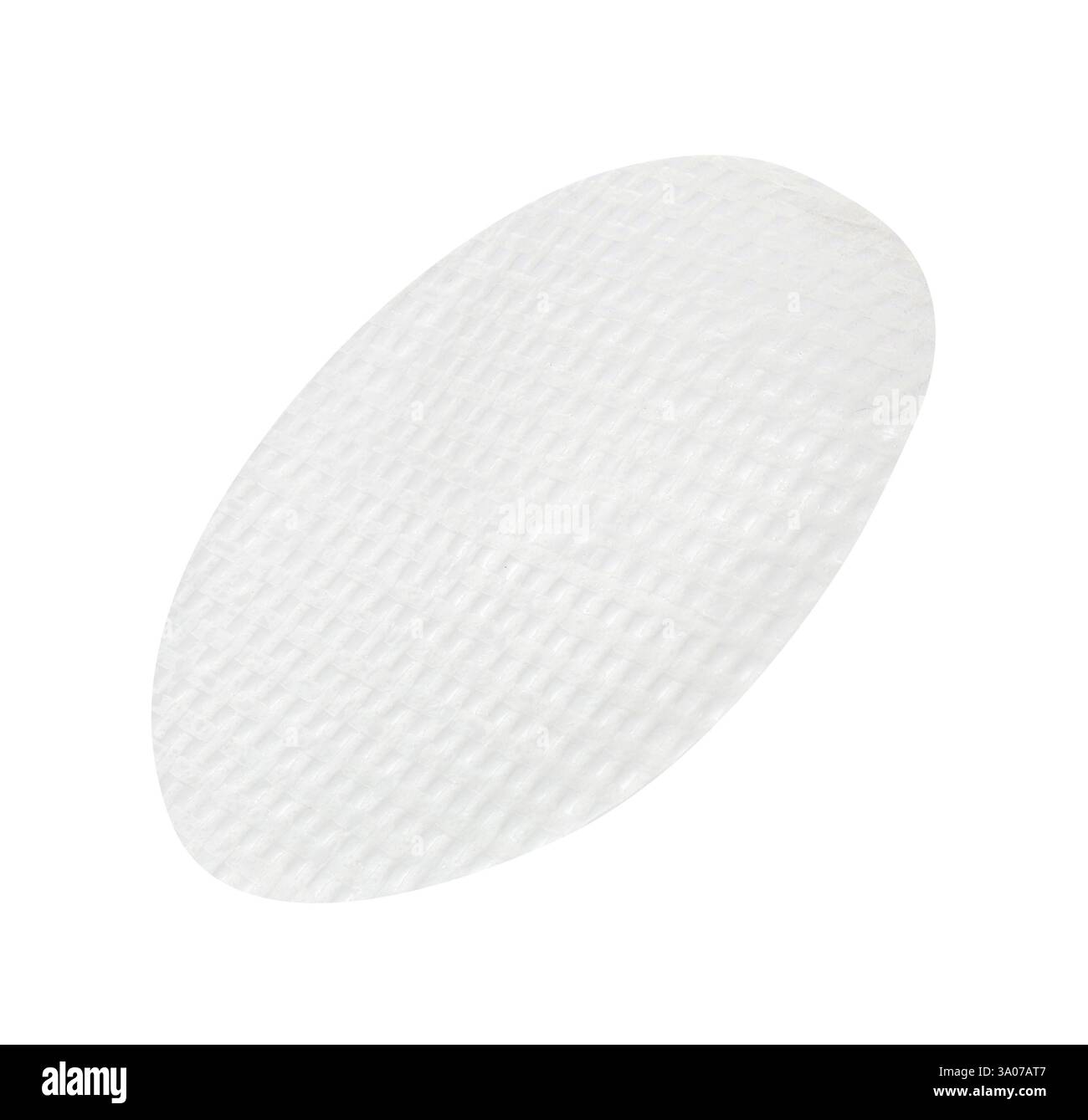 One edible rice paper sheet in air isolated on white Stock Photo - Alamy