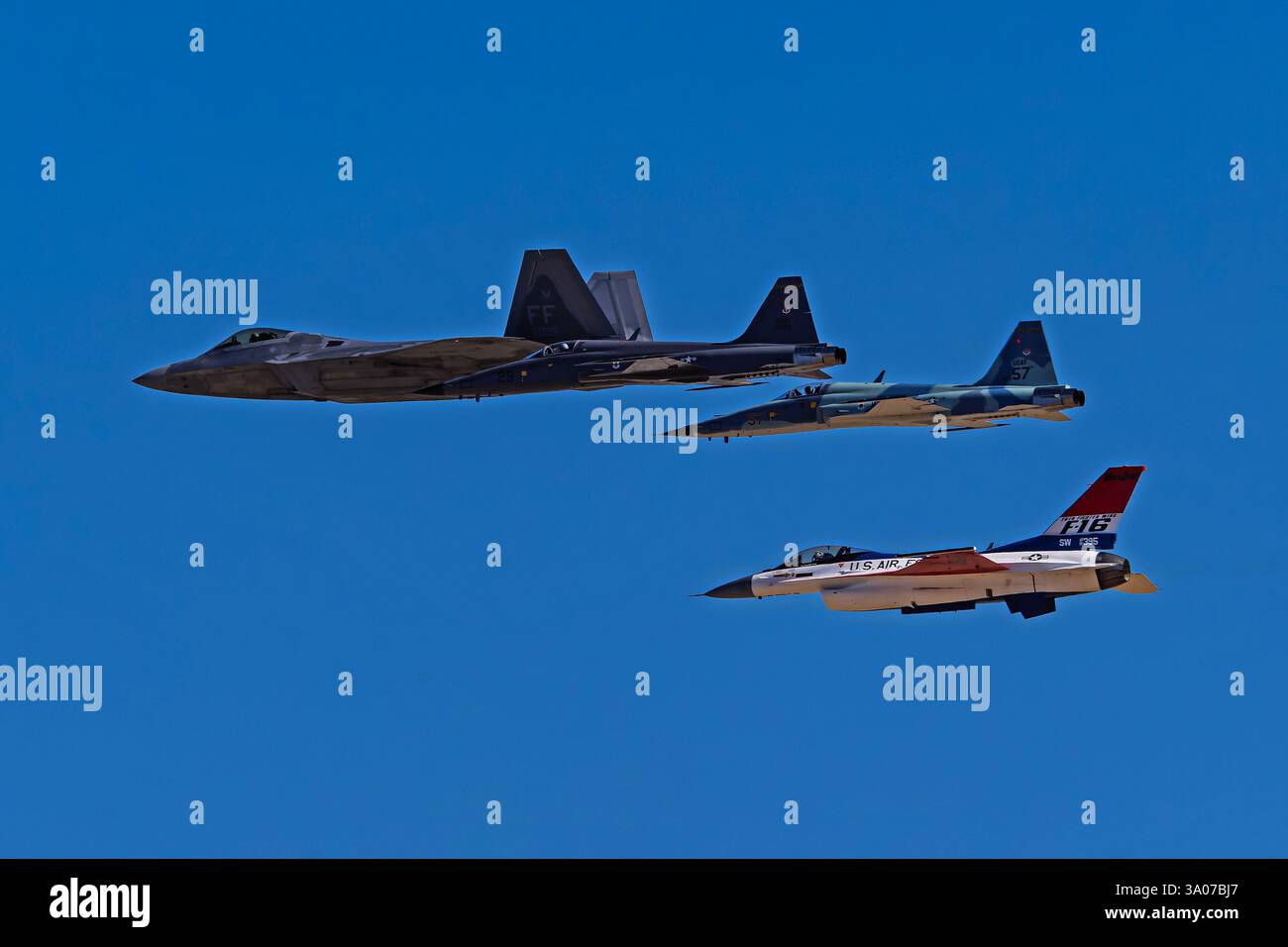 Davis Monthan AFB 3-2-2025 Tucson, AZ USA 4 ship formation practicing ...