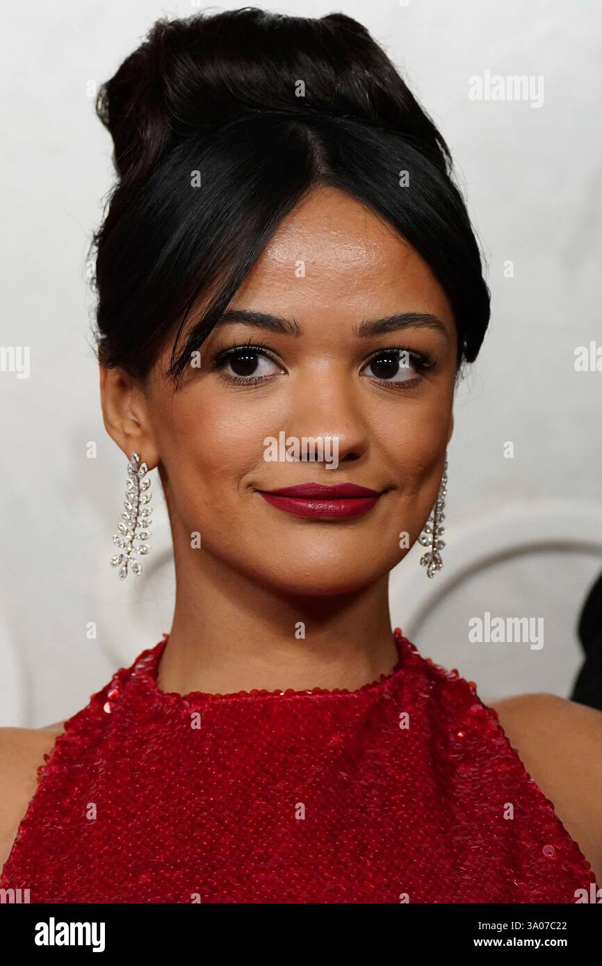 Marissa Bode arrives at the Oscars on Sunday, March 2, 2025, at the ...