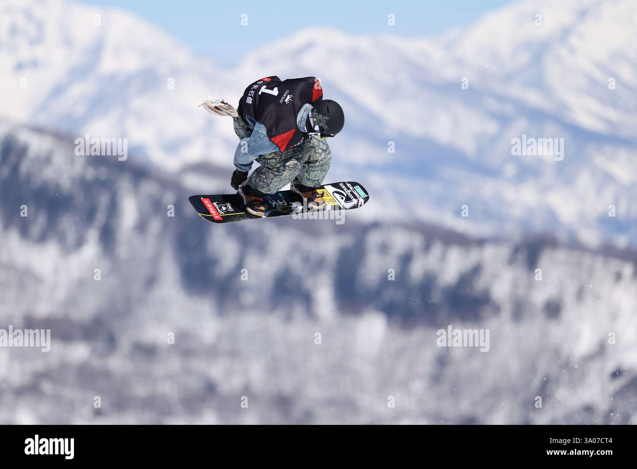 Nagano, Japan. 1st Mar, 2025. Yuto Miyamura Snowboarding : COWDAY SLOPE ...