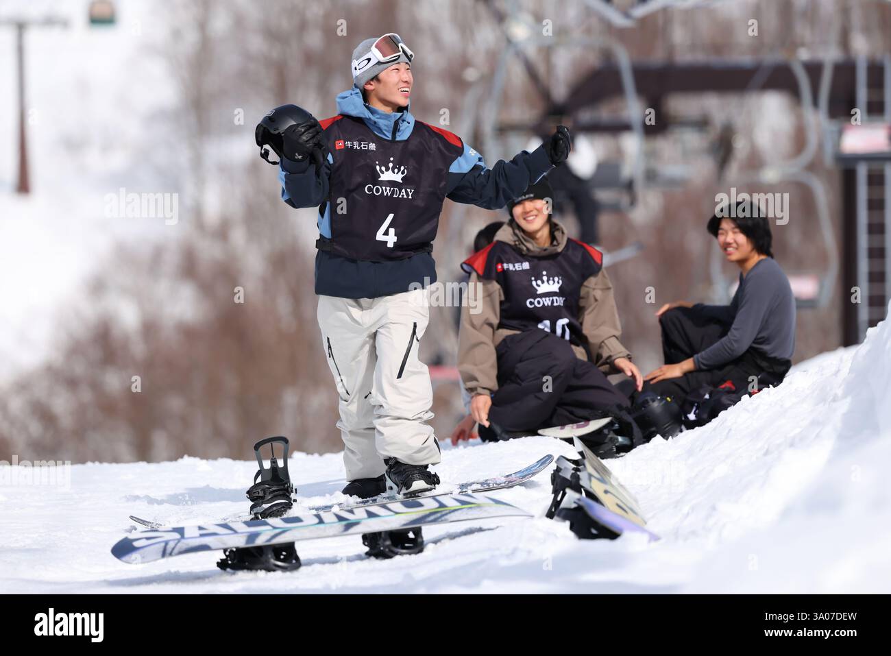 Nagano, Japan. 1st Mar, 2025. Yuto Kimura Snowboarding : COWDAY SLOPE 2025 Men's Slopestyle ...