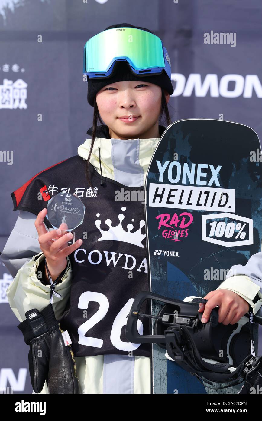 Nagano, Japan. 1st Mar, 2025. Suzuka Ishimoto Snowboarding : COWDAY SLOPE 2025 Women's ...