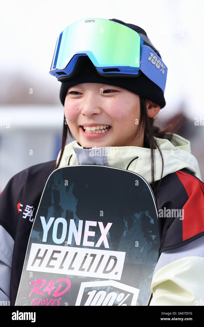 Nagano, Japan. 1st Mar, 2025. Suzuka Ishimoto Snowboarding : COWDAY SLOPE 2025 Women's ...