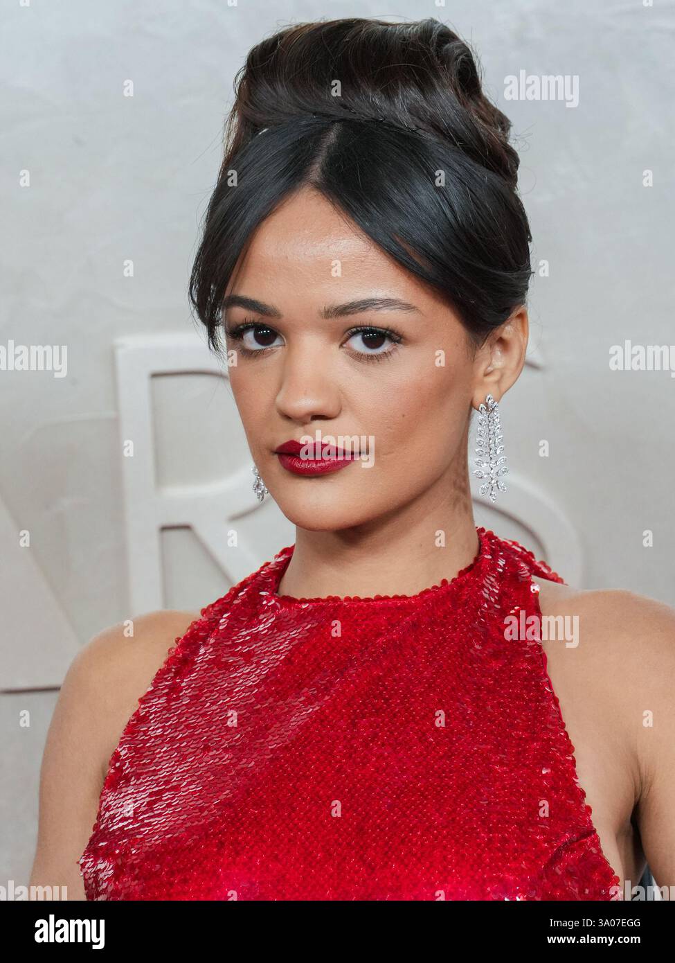 Los Angeles, USA. 02nd Mar, 2025. Marissa Bode walking on the red ...