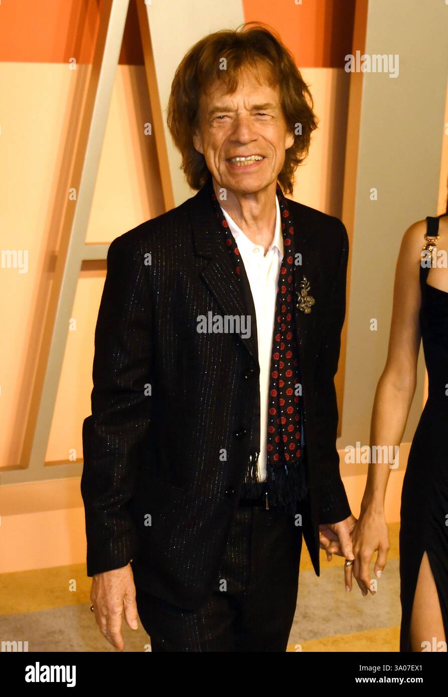Beverly Hills, Ca. 2nd Mar, 2025. Mick Jagger & Melanie Hamrick at the ...