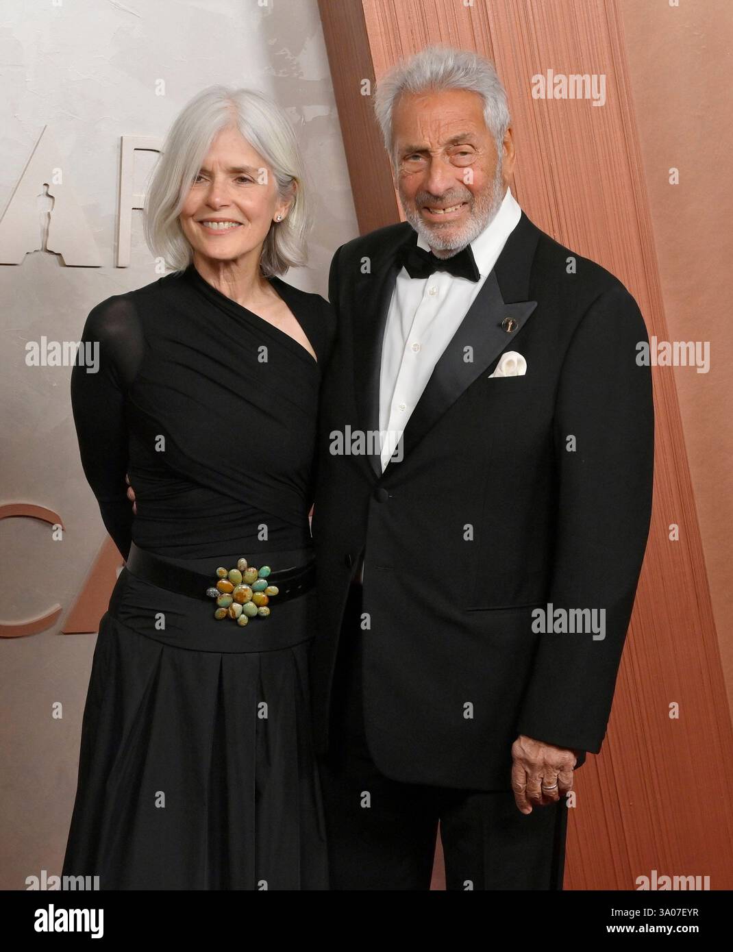 (L-R) Molly Jordan Koch and Hawk Koch arrive on the red carpet for the ...