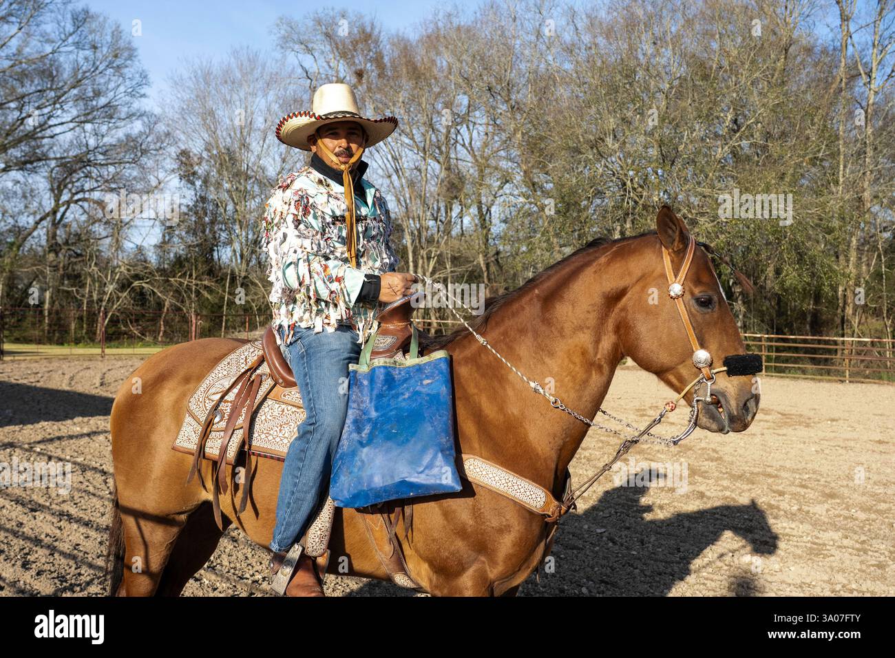 Parade participants are seen during the Church Point Courir de Mardi ...