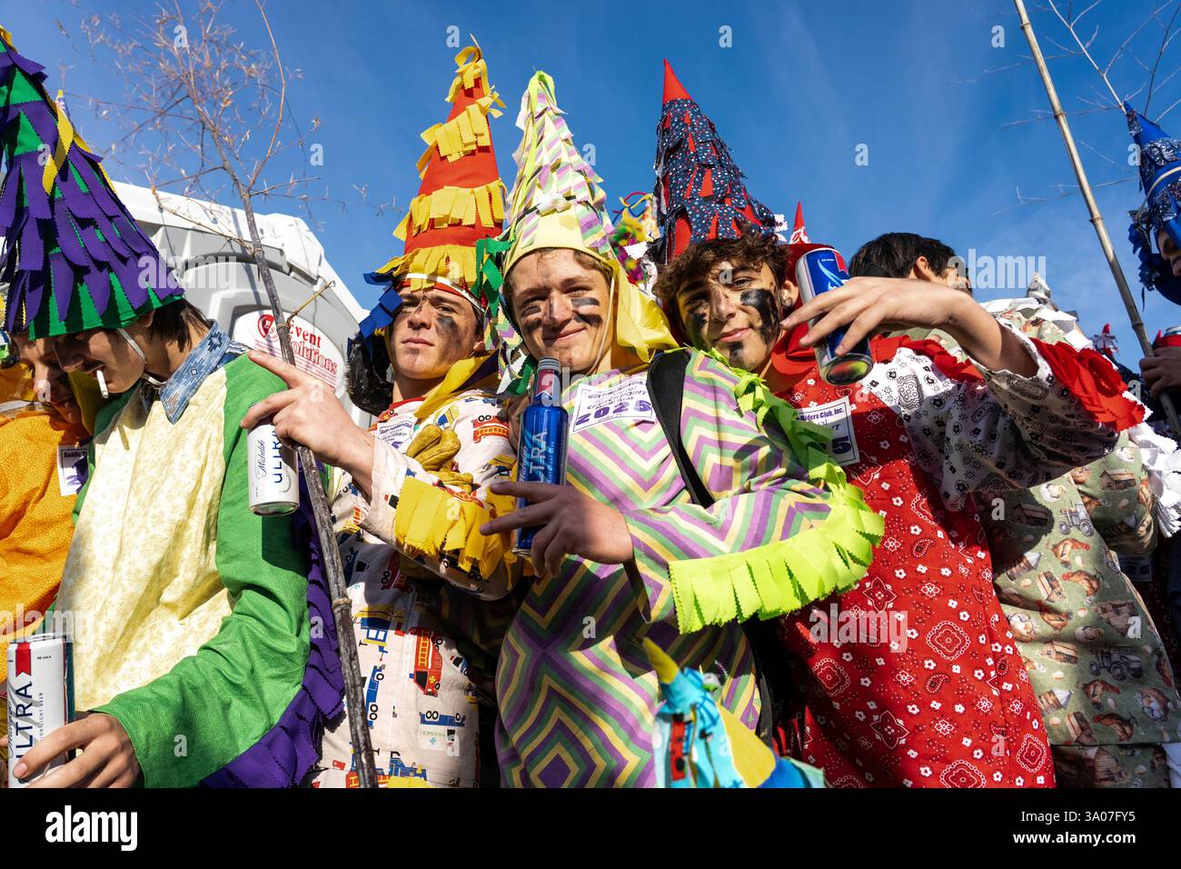 Parade participants are seen during the Church Point Courir de Mardi ...
