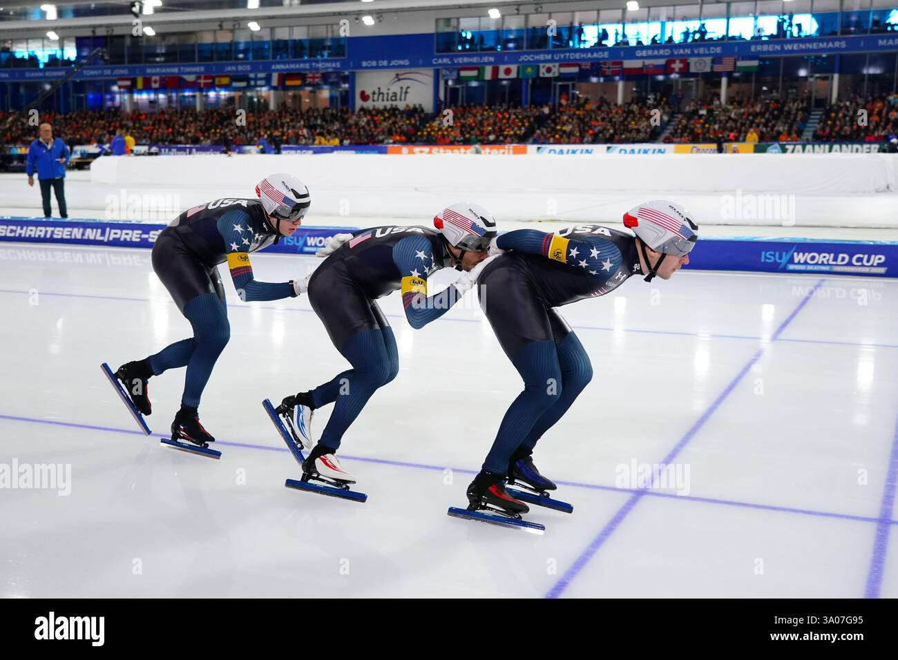 Casey Dawson (USA), Emery Lehman (USA) and Ethan Cepuran (USA) in Team ...