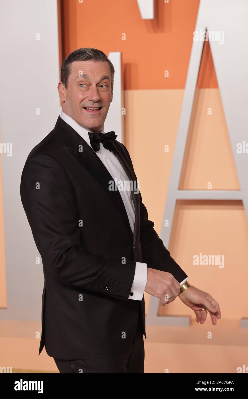 Jon Hamm attends the 2025 Vanity Fair Oscar Party at Wallis Annenberg ...