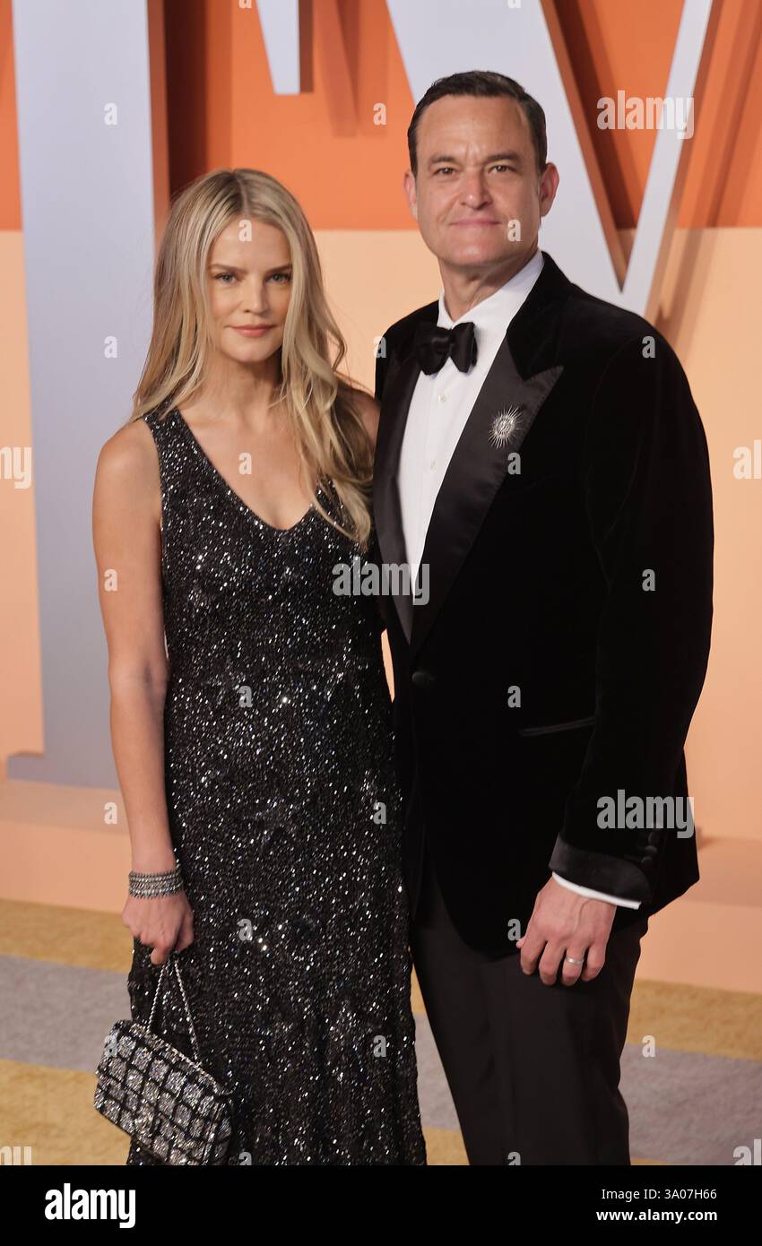 Kelly Sawyer Patricof, Jamie Patricof attends the 2025 Vanity Fair ...