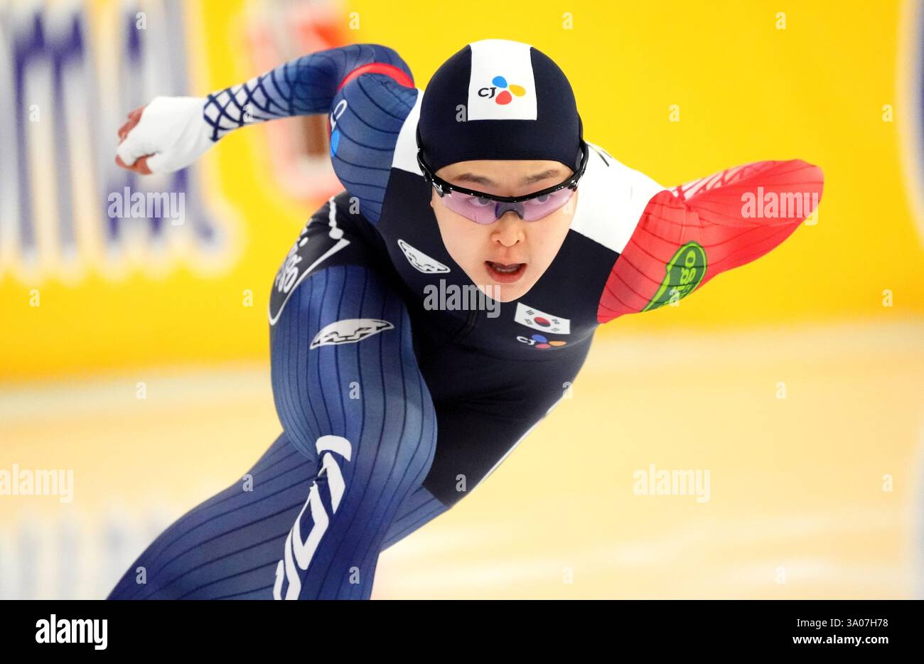 Min-Sum Kim (KOR) on 500m women during ISU World Cup 6 on March 2, 2025 ...