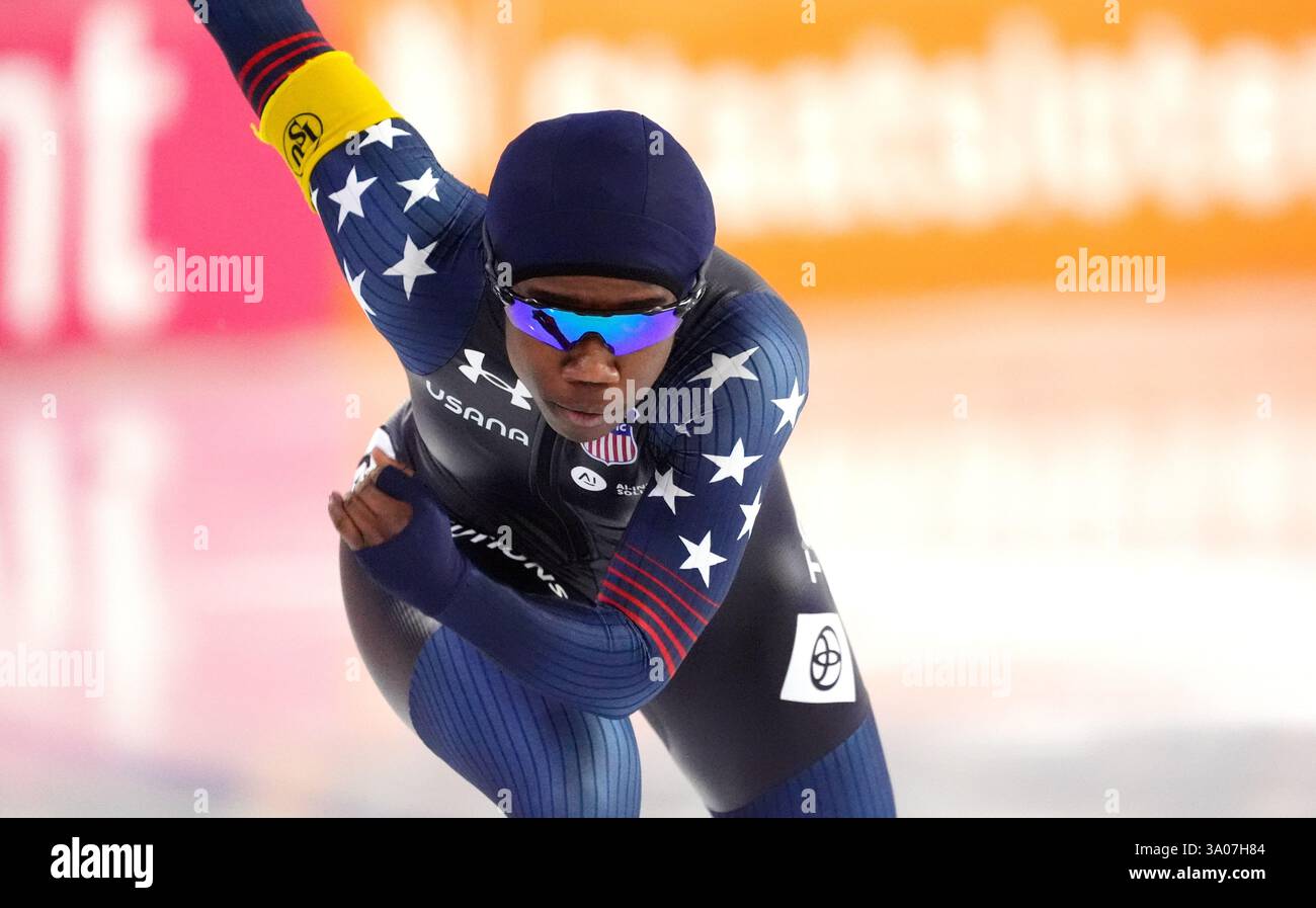 Erin Jackson (USA) on 500m women during ISU World Cup 6 on March 2 ...