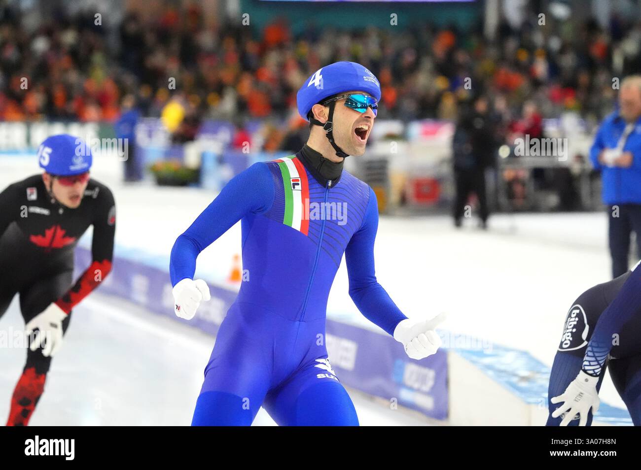 Andrea GIOVANNINI (ITA) is winner Mass Start Men during ISU World Cup 6 ...