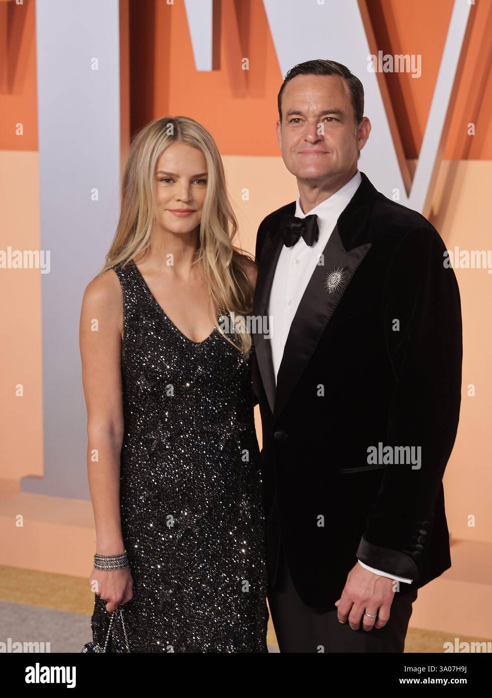 Kelly Sawyer Patricof, Jamie Patricof attends the 2025 Vanity Fair ...