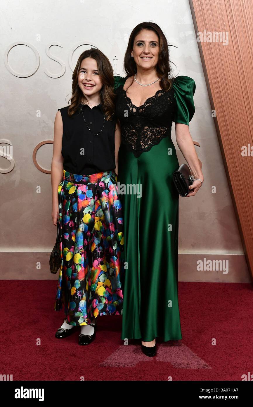 Mackensie Whittaker, left, and Pamela Abdy arrive at the Oscars on ...