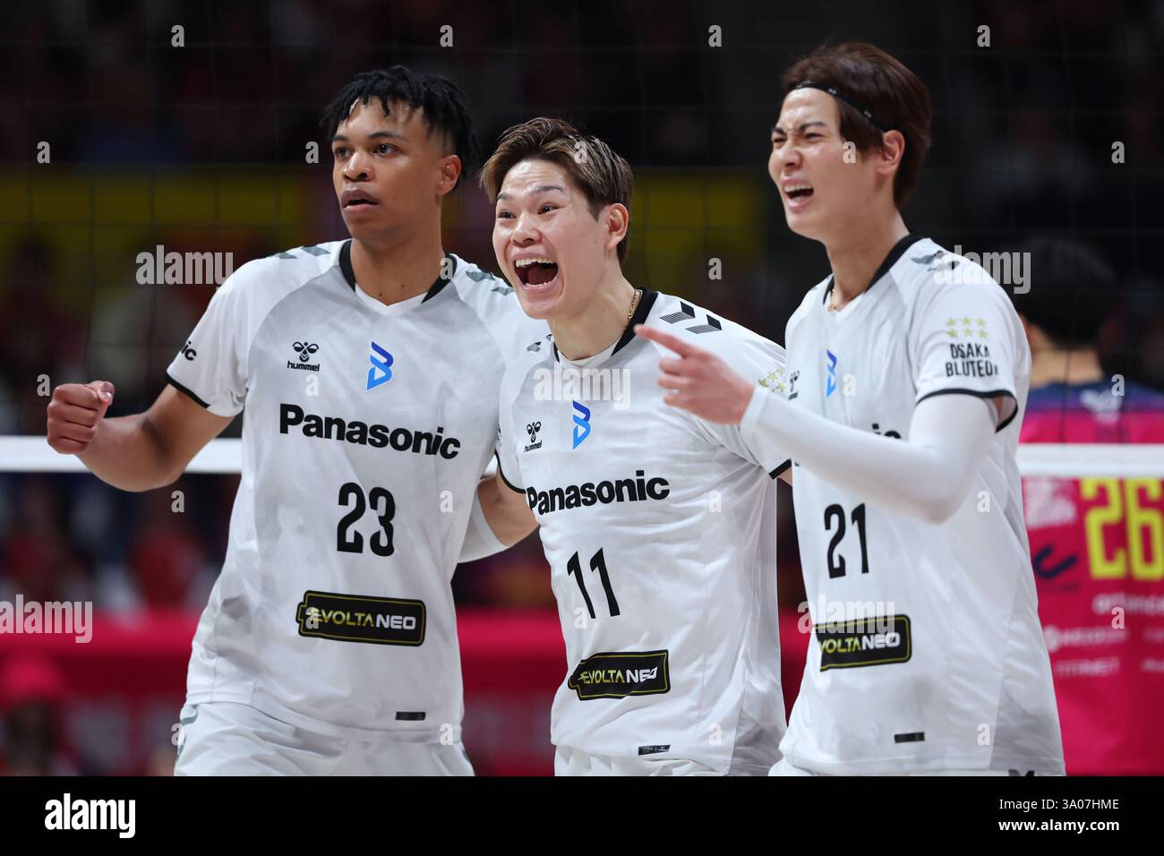 Ariake Colosseum, Tokyo, Japan. 1st Mar, 2025. (L-R) Larry Evbade-Dan, Yuji Nishida, Motoki Eiro ...