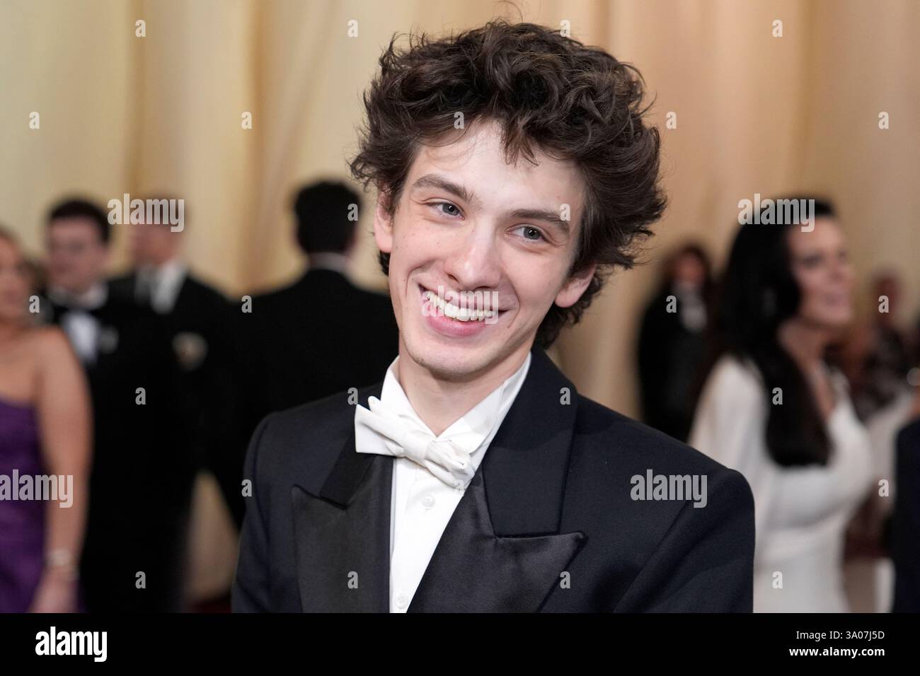 Mark Eydelshteyn arrives at the Oscars on Sunday, March 2, 2025, at the ...