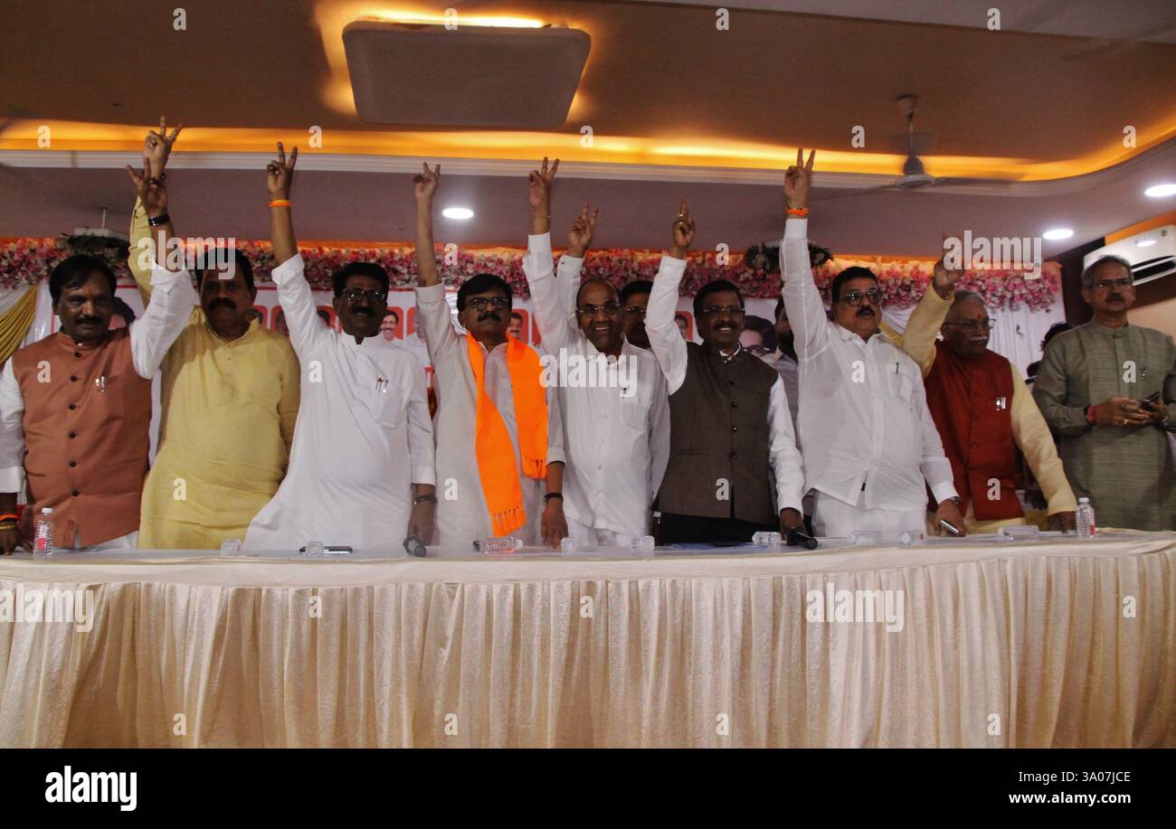 MUMBAI, INDIA - MARCH 2: Shiv Sena UBT leader and MP Sanjay Raut and ...