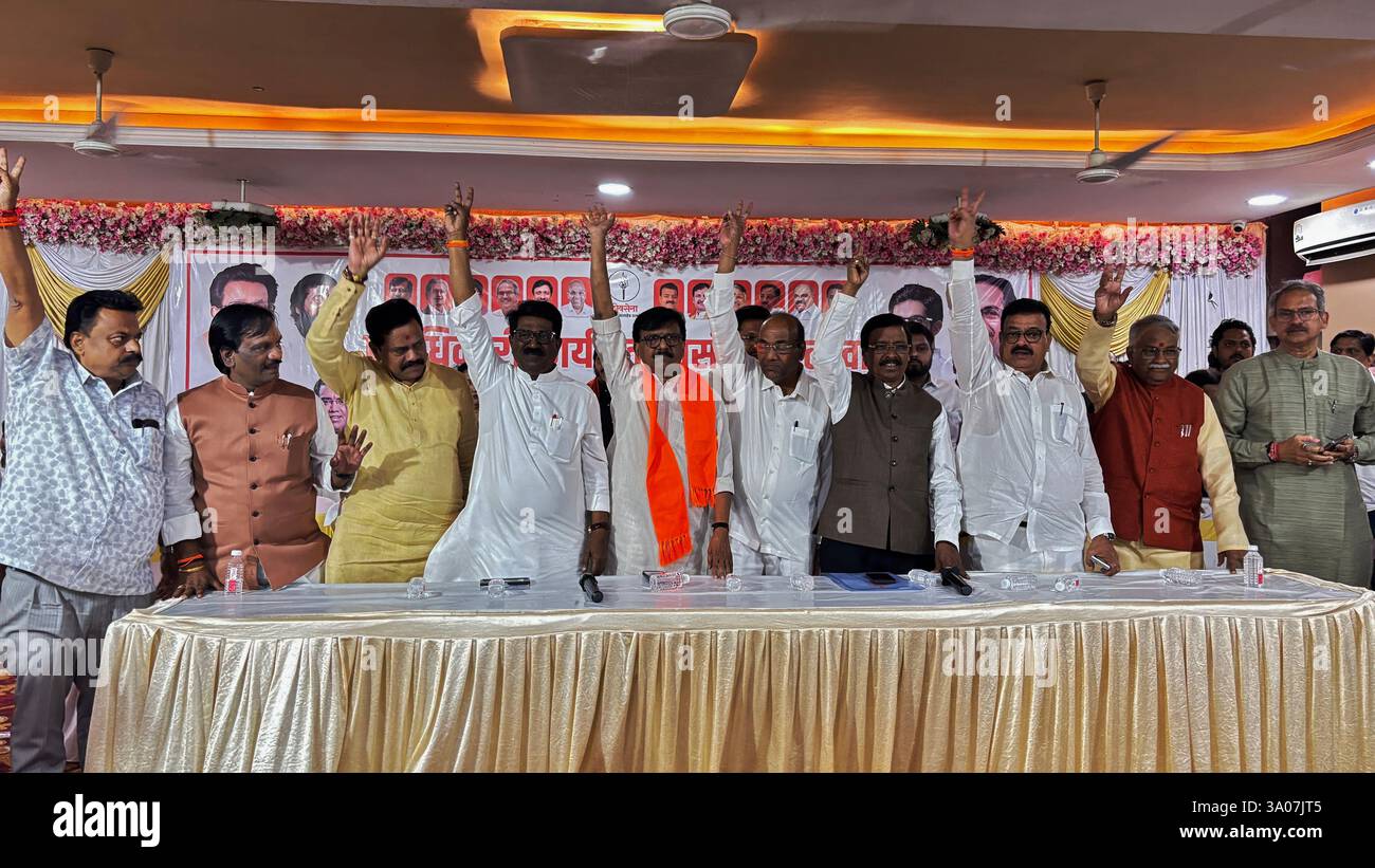 MUMBAI, INDIA - MARCH 2: Shiv Sena UBT leader and MP Sanjay Raut and ...