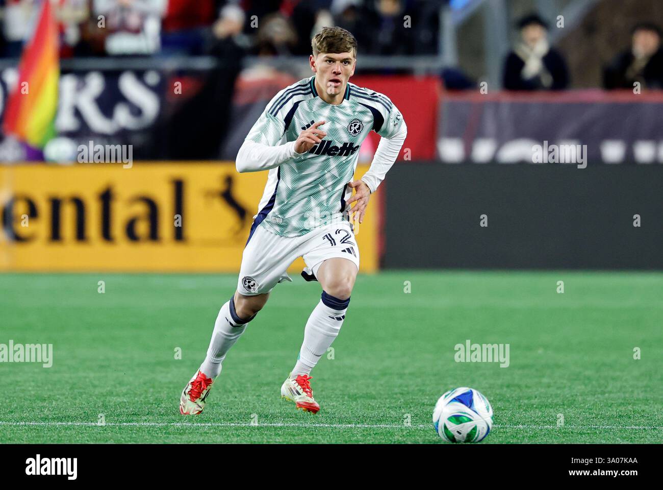 FOXBOROUGH, MA - MARCH 01: Ilay Feingold #12 of New England Revolution ...
