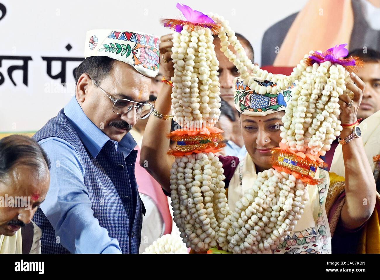 NEW DELHI, INDIA - MARCH 2: Delhi BJP Poorvanchal Morcha Felicitates ...