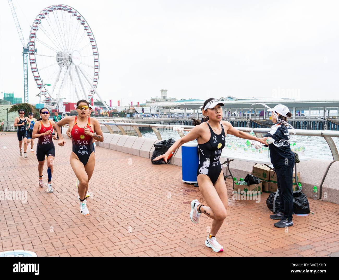Hong Kong,China.1st March 2025. The 15th National Games Triathlon Test ...