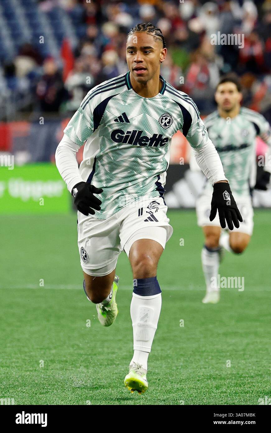 FOXBOROUGH, MA - MARCH 01: Brandon Bye #15 of New England Revolution ...
