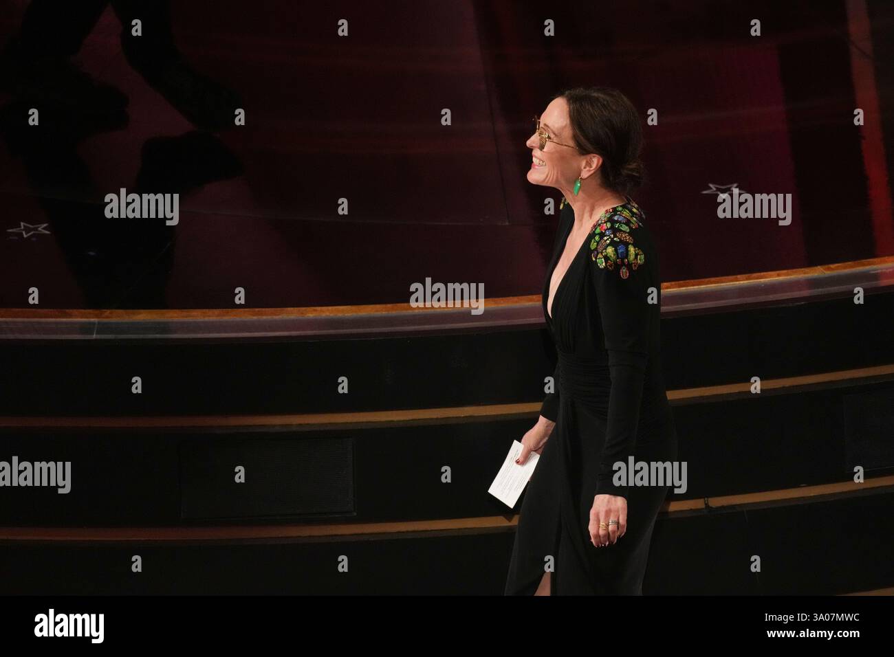 Molly O'Brien accepts the award for best documentary short film for "The Only Girl in the ...