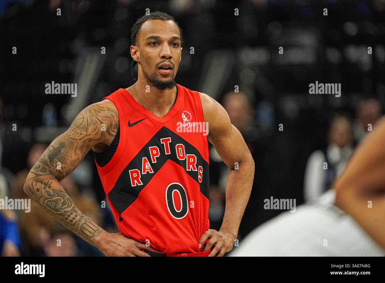 Orlando, Florida, USA, March 2, 2025, Toronto Raptors guard AJ Lawson ...