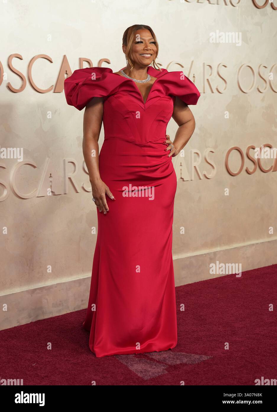 Queen Latifah arrives at the Oscars on Sunday, March 2, 2025, at the ...