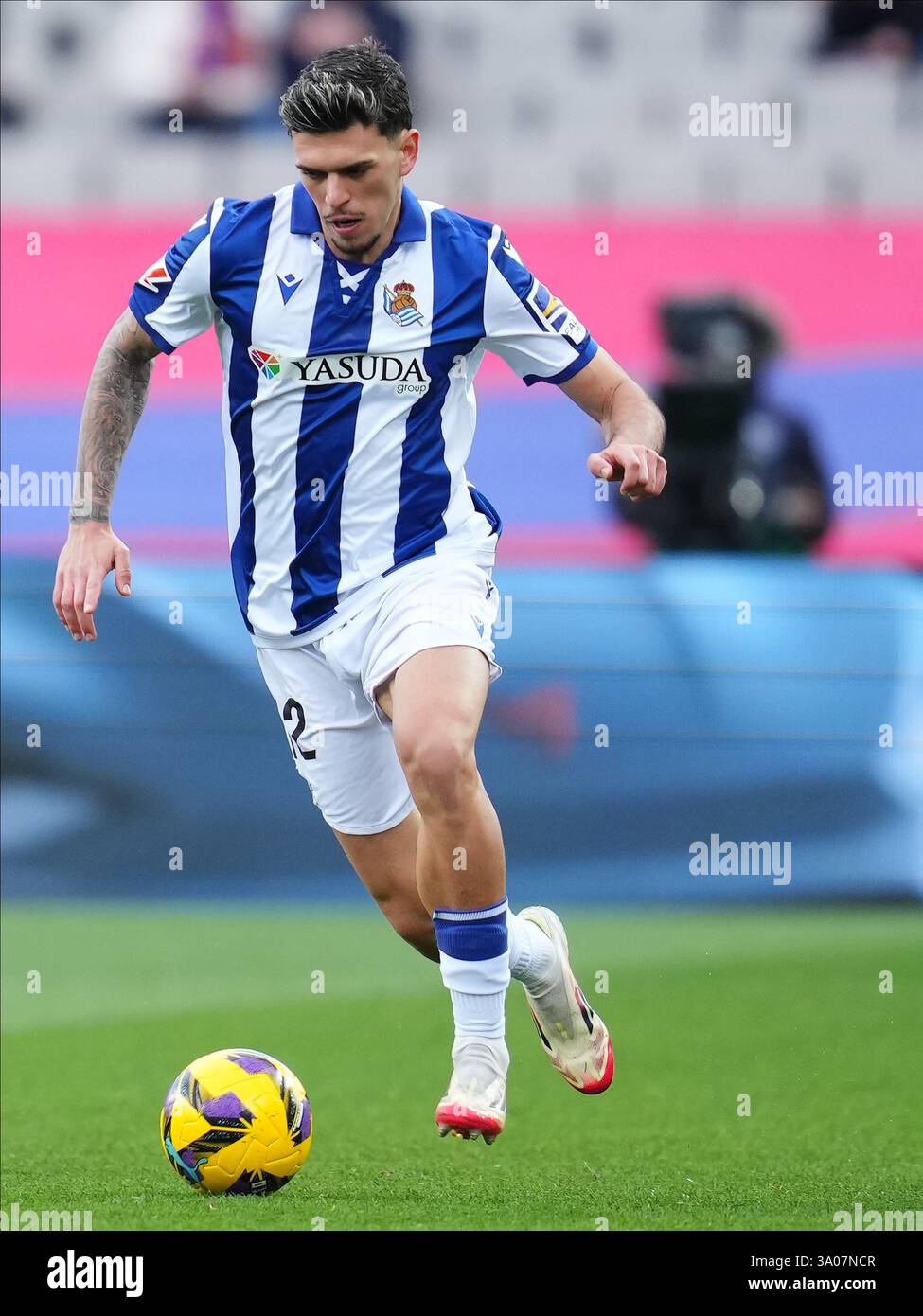 Barcelona, Spain. 2nd Mar, 2025. Javi Lopez of Real Sociedad during the ...