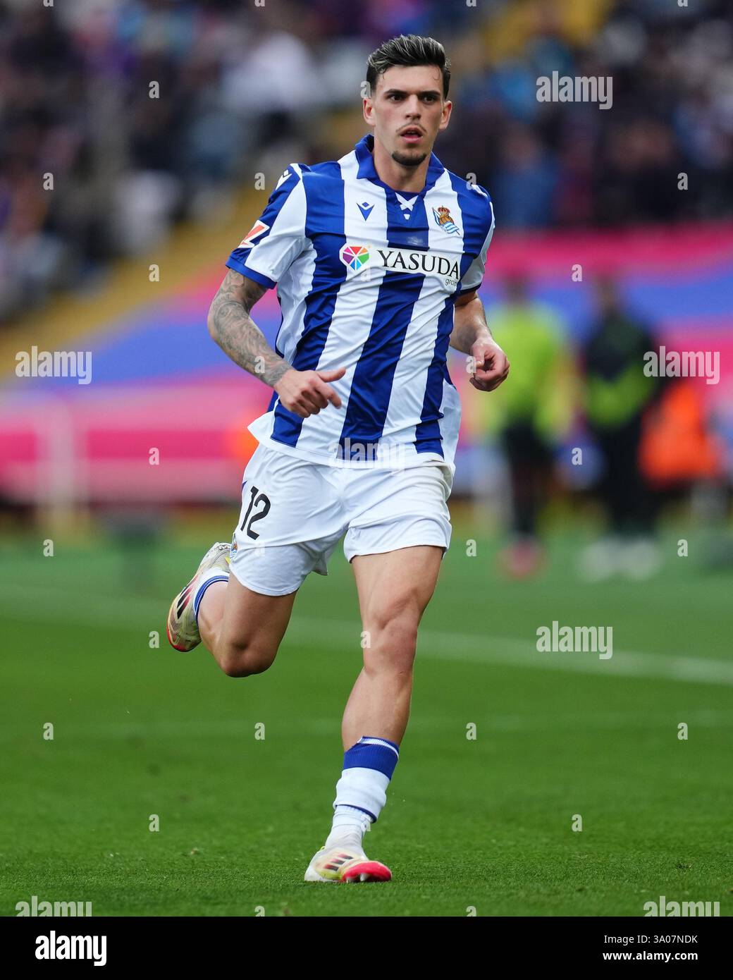 Barcelona, Spain. 2nd Mar, 2025. Javi Lopez of Real Sociedad during the ...