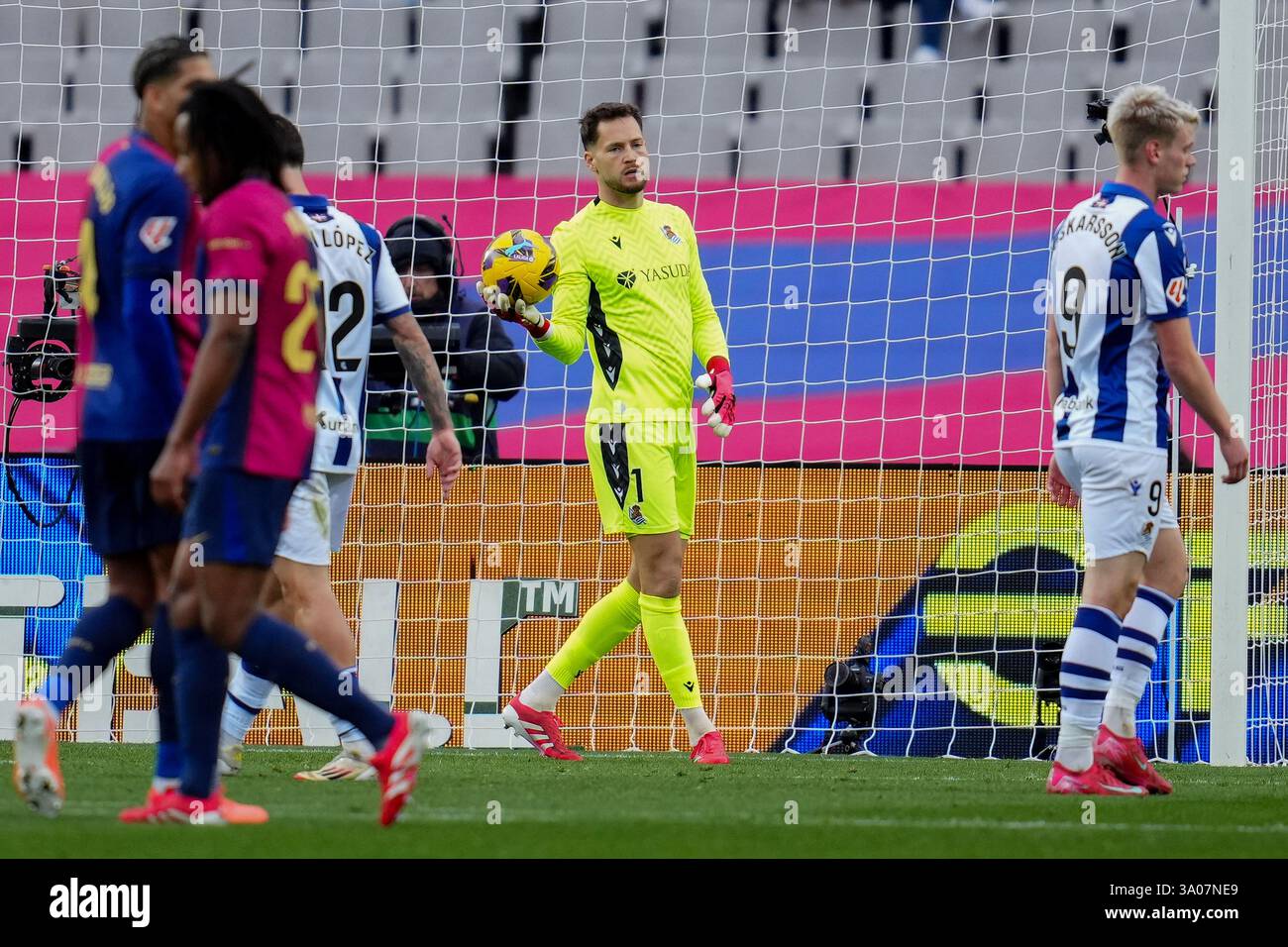 Barcelona, Spain. 2nd Mar, 2025. Alejandro Alex Remiro of Real Sociedad ...