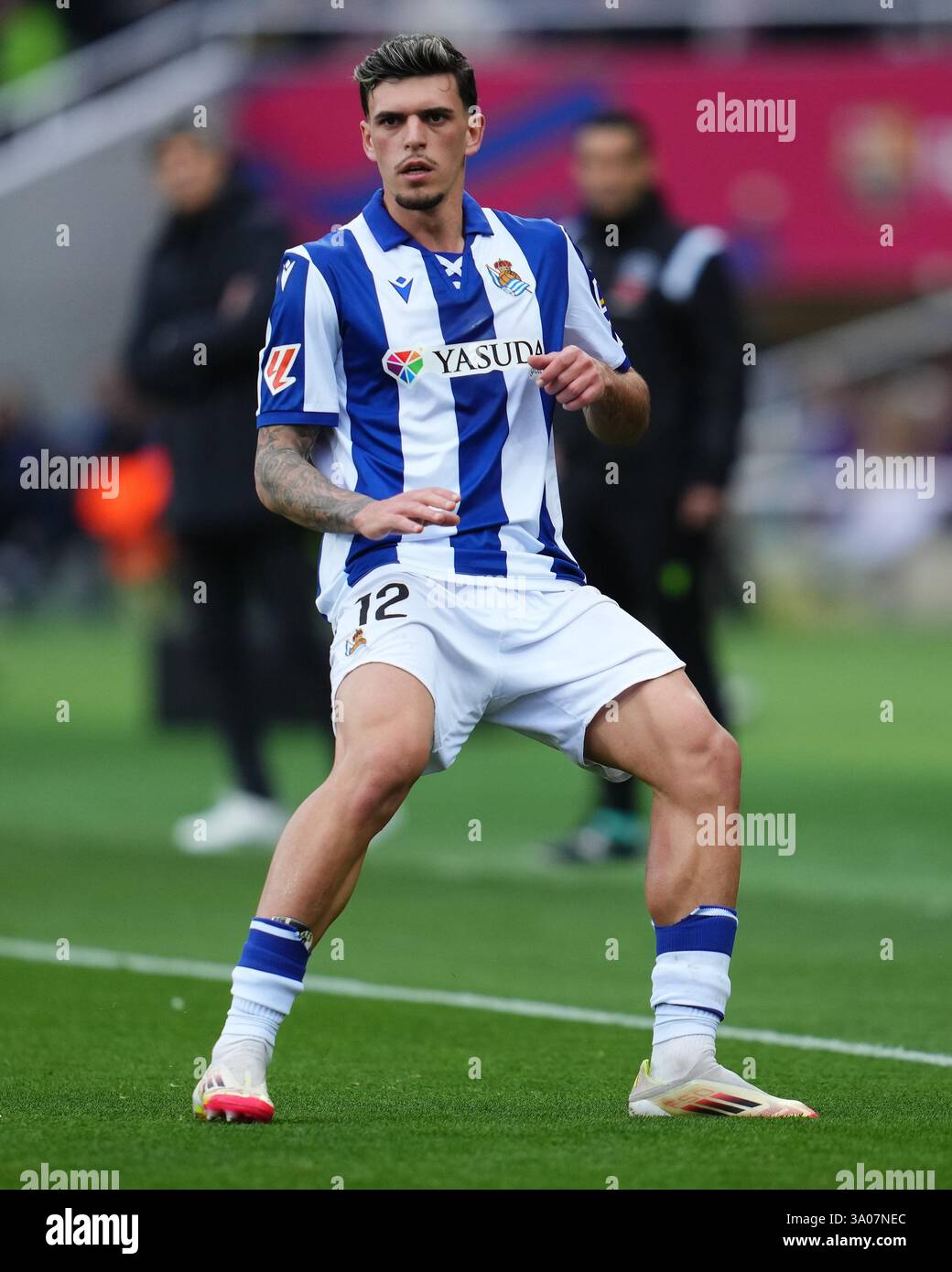 Barcelona, Spain. 2nd Mar, 2025. Javi Lopez of Real Sociedad during the ...