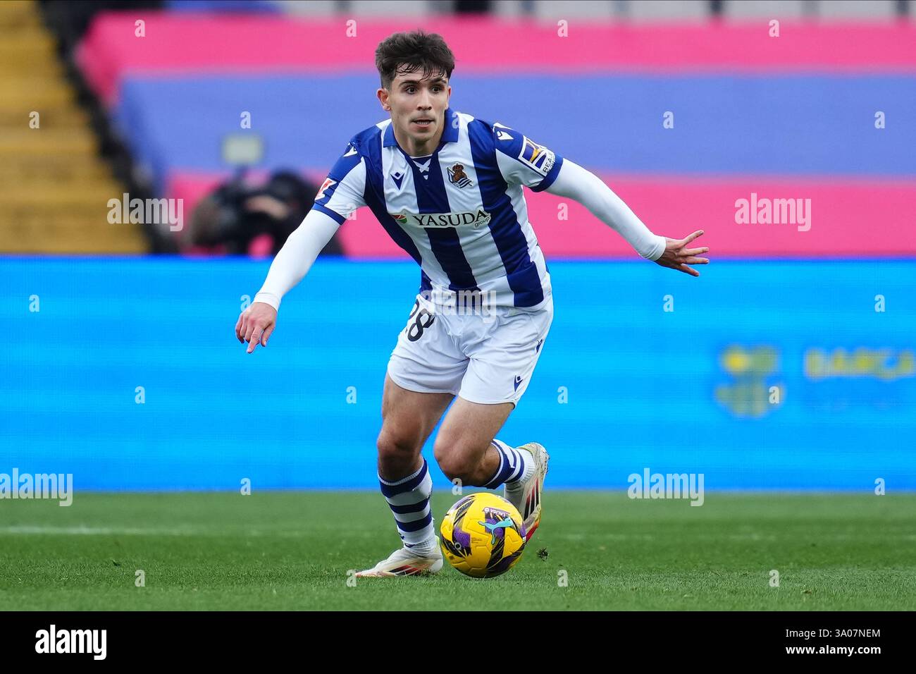 Barcelona, Spain. 2nd Mar, 2025. Pablo Marin of Real Sociedad during ...