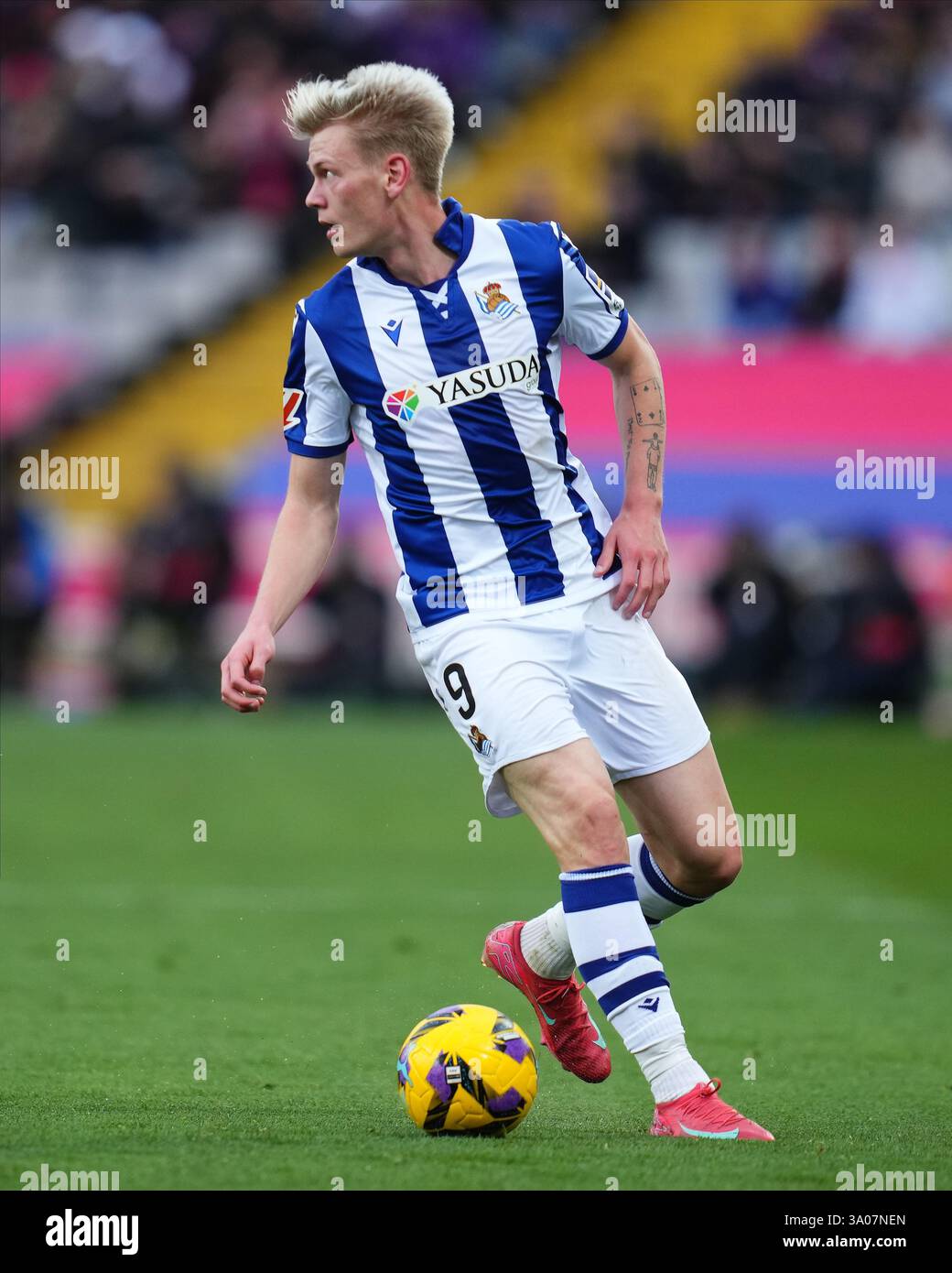 Barcelona, Spain. 2nd Mar, 2025. Orri Oskarsson of Real Sociedad during ...