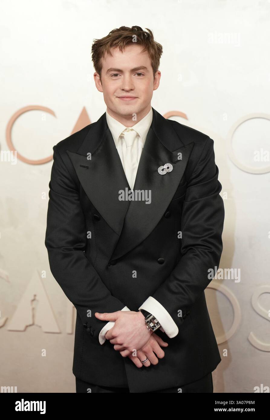 Kit Connor arrives at the Oscars on Sunday, March 2, 2025, at the Dolby ...