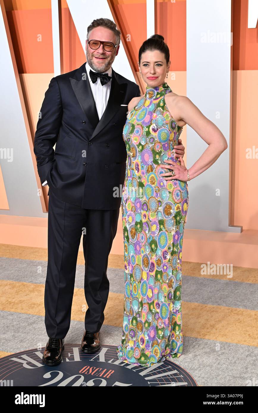 Beverly Hills, USA. 02nd Mar, 2025. Seth Rogan and Lauren Miller ...
