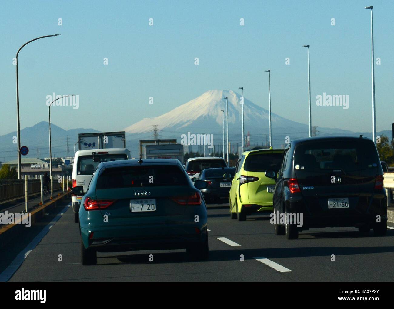 Driving on the highway in Japan Stock Photo - Alamy