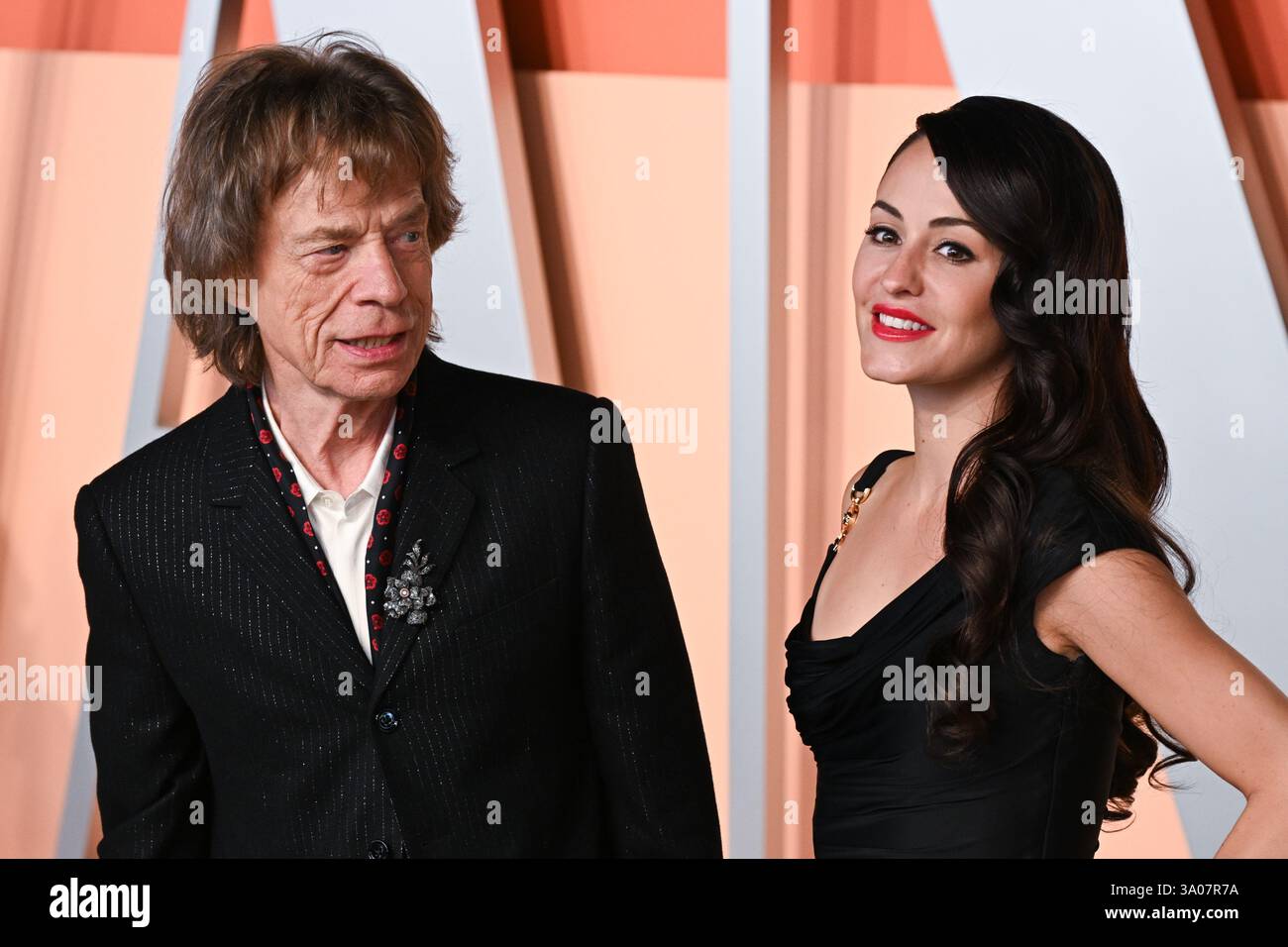 Los Angeles, USA. March 2nd, 2025. Mick Jagger and Melanie Hamrick ...