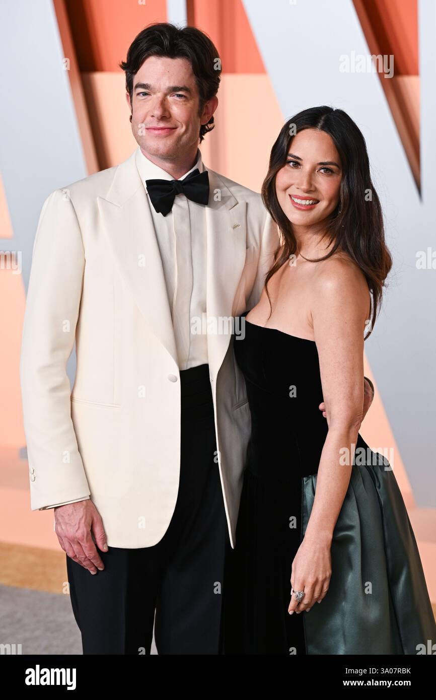 Los Angeles, USA. March 2nd, 2025. John Mulaney and Olivia Munn ...