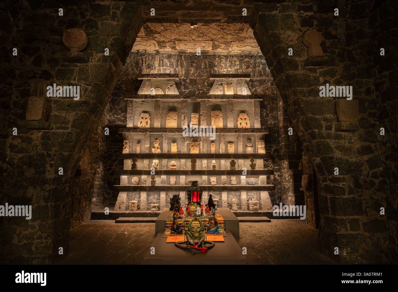 The stone structure resembles a stepped pyramid, showcasing ancient ...