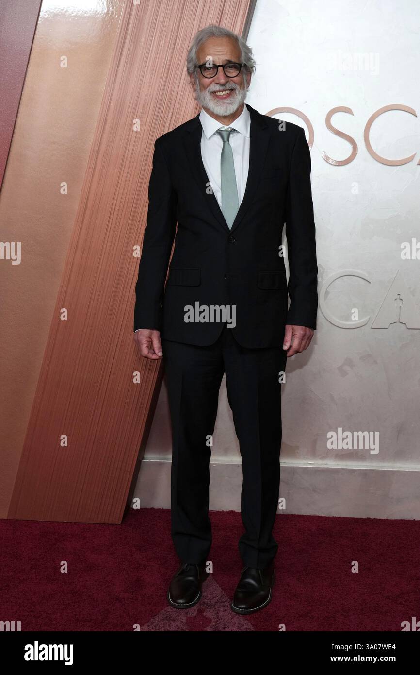 Jamie Kalven arrives at the Oscars on Sunday, March 2, 2025, at the ...