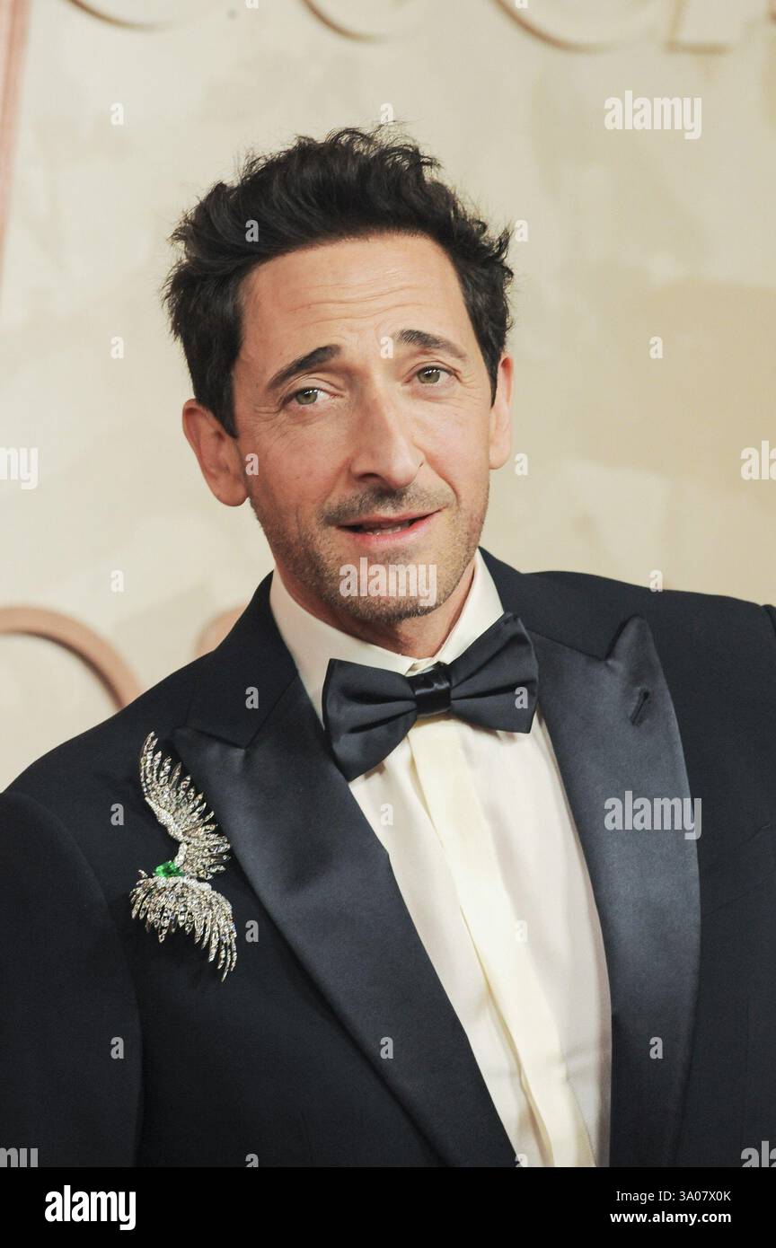 Ca. 02nd Mar, 2025. Adrien Brody at arrivals for The 97th Academy ...