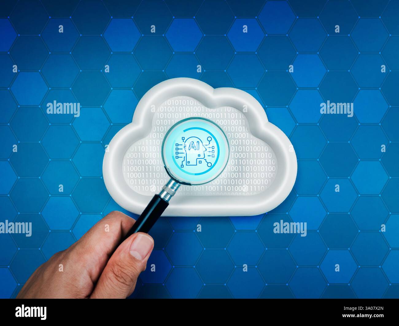 Cloud Computing Infrastructure Technology Smart Security Data System Storage Service Concept