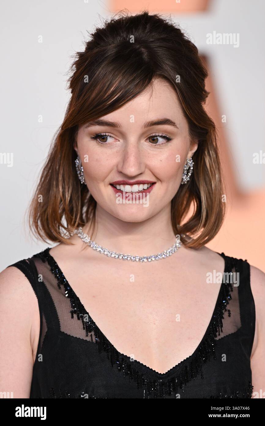 Los Angeles, USA. March 2nd, 2025. Kaitlyn Dever arriving at the Vanity ...